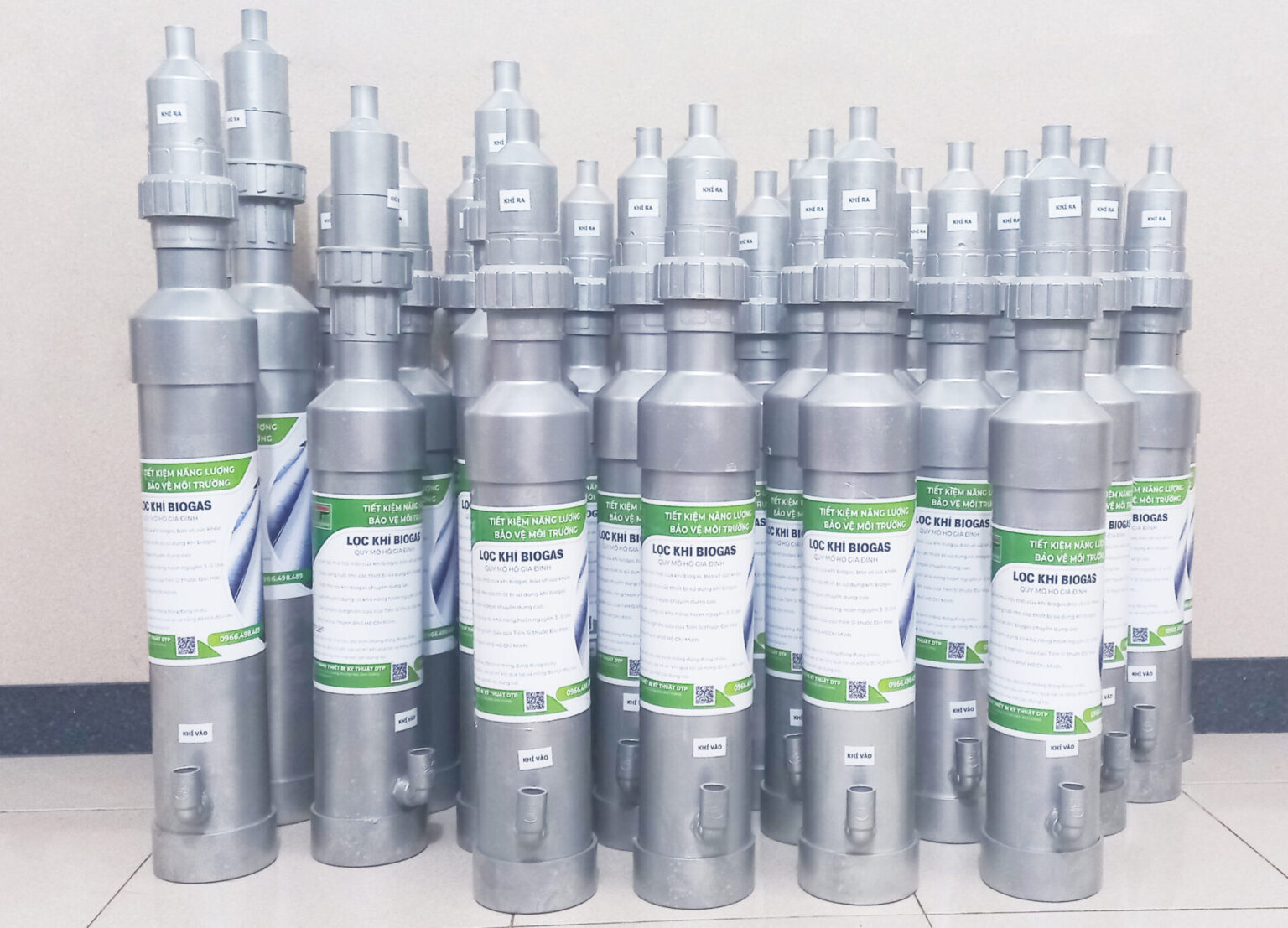 Bình lọc khí biogas xử lý tận gốc mùi hôi thối